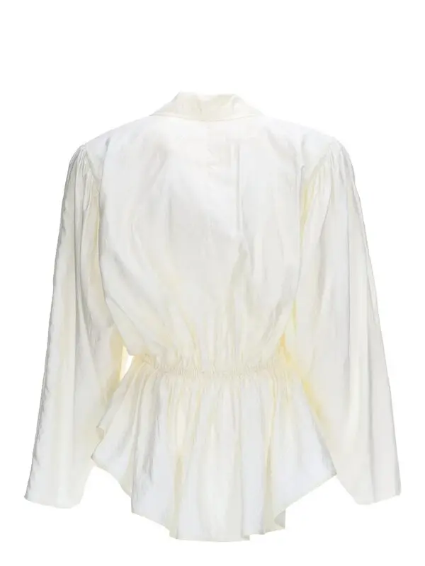 Chloé Silk Blend Regular Fit Top - Ivory