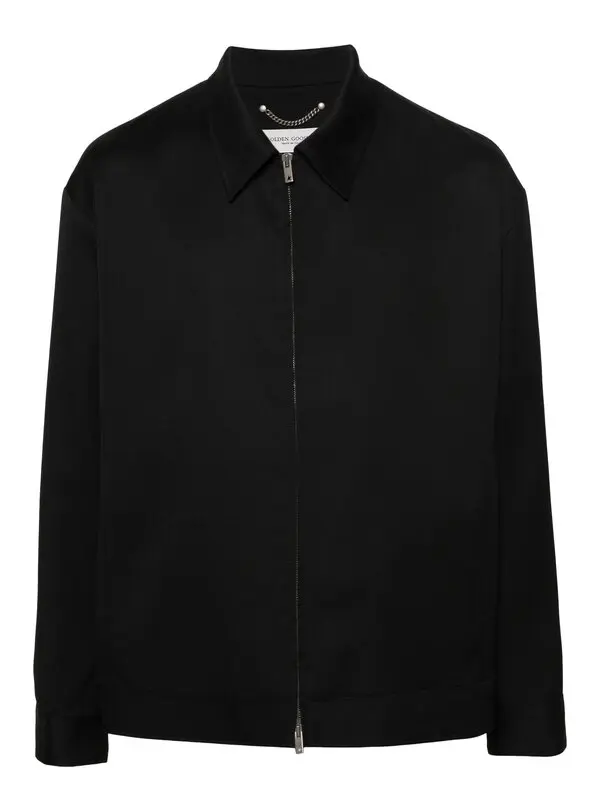 GOLDEN GOOSE Double Gold Star Back Wool Jacket - Nero