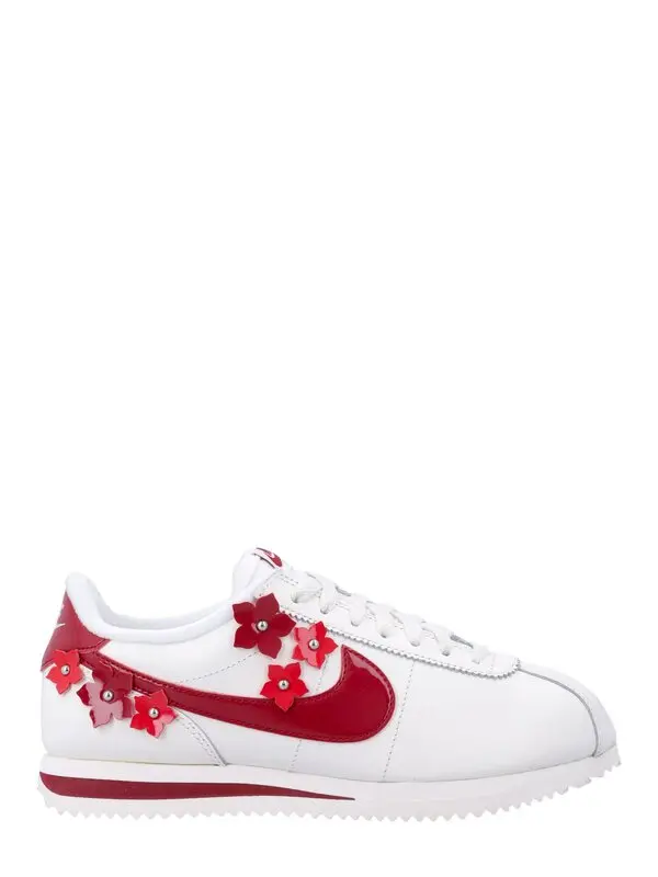 Nike Florette Floral Appliqué Lace-up Sneakers - Sail