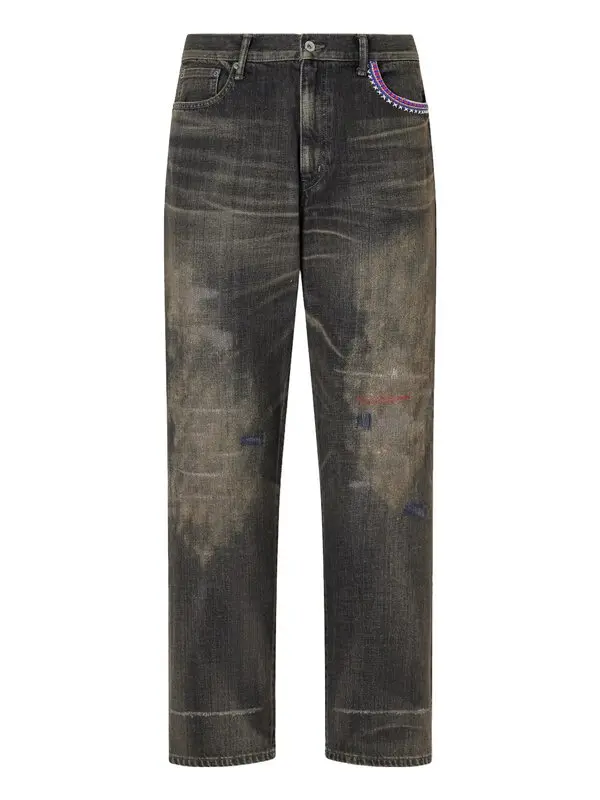 NEIGHBORHOOD Savage Wide-leg Jeans - Gray