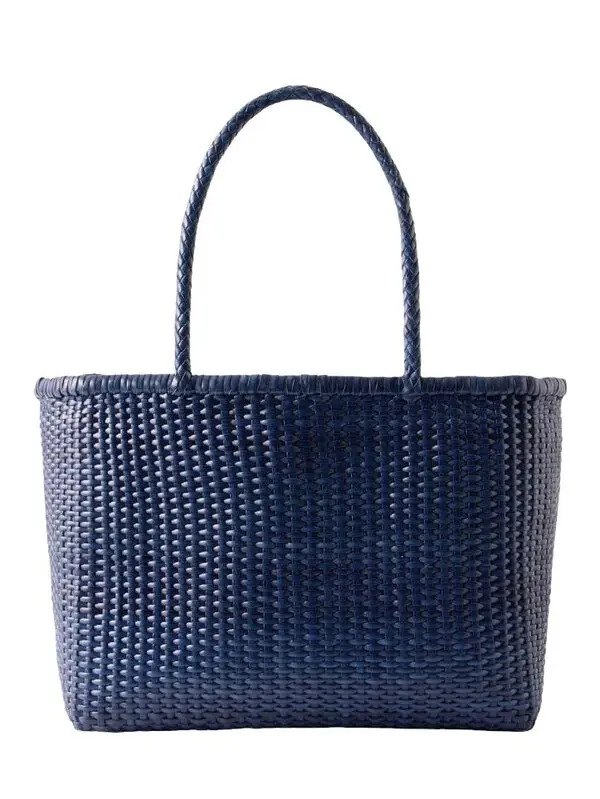 Dragon Diffusion B Weave Leather Tote - Blue