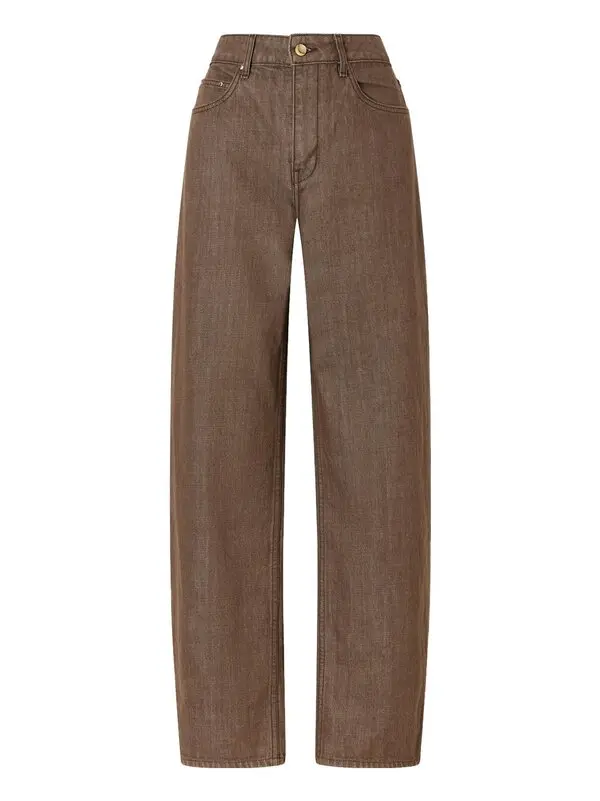 Ossou Rider Low-rise Boyfriend Jeans - Brown