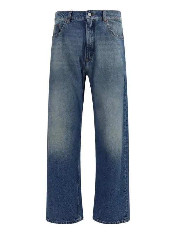 MAISON MARGIELA Straight-leg Jeans With Faded Effect - Blue