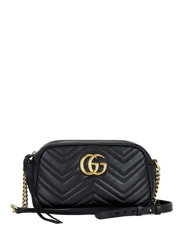 Gucci Gg Marmont Shoulder Bag - Black