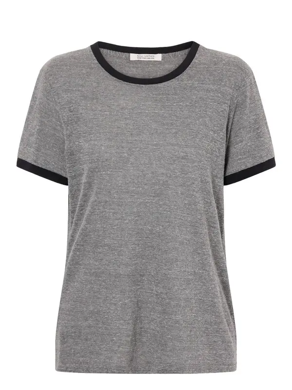 NILI LOTAN Lana Classic Ringer T-shirt - Gray