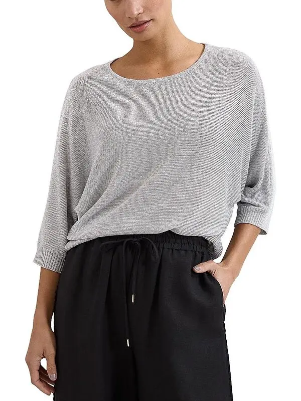 PHASE EIGHT Cristine Dolman Sleeve Top - Silver