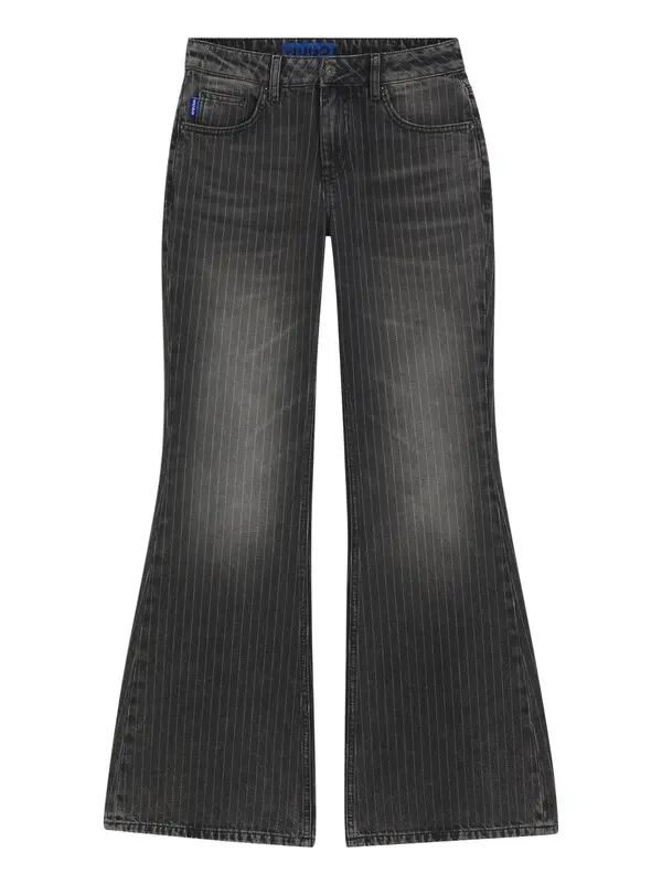 Hugo Bootcut Mid-rise Pinstriped Jeans - Patterned