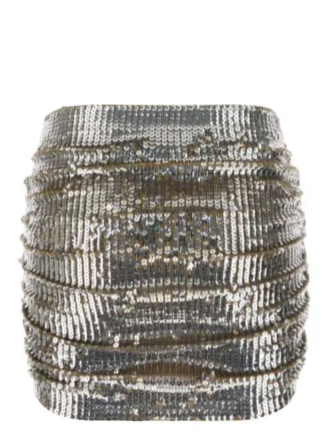 Dsquared2 All-over Paillettes Skirt - Gray