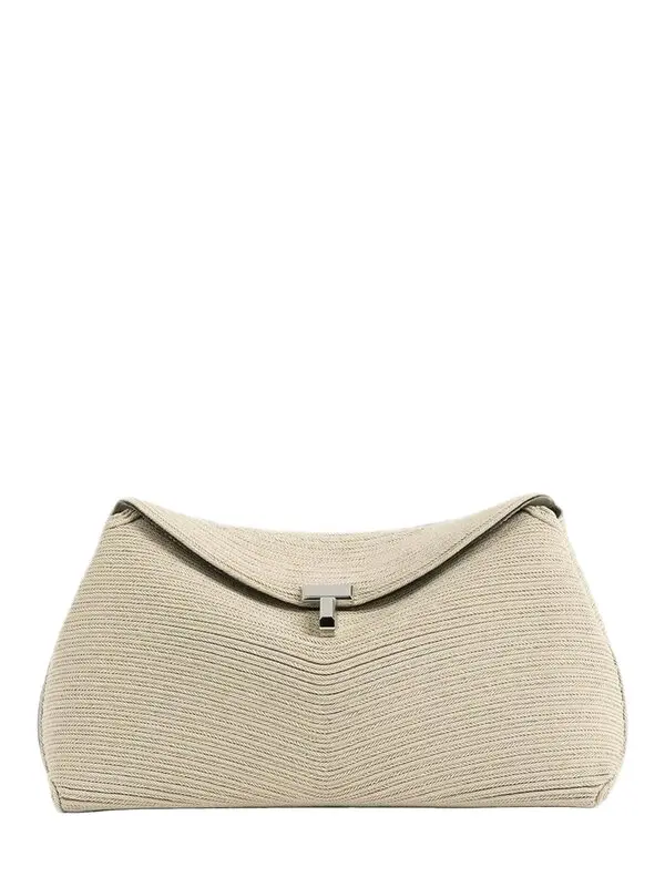 TOTEME Mini T-lock Rope Clutch Bag - Nude