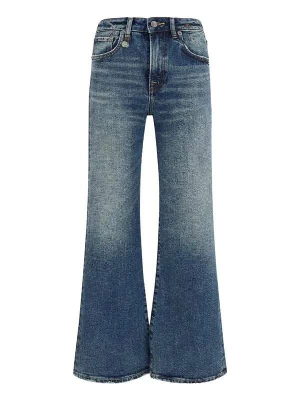 R13 Joan Kick Flare Jeans - Blue