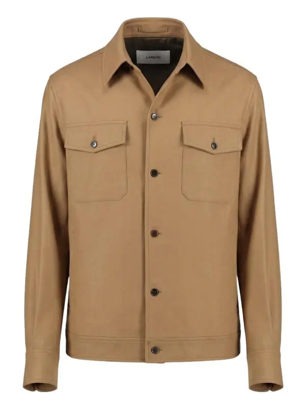 LARDINI Shirt Jacket - Camel