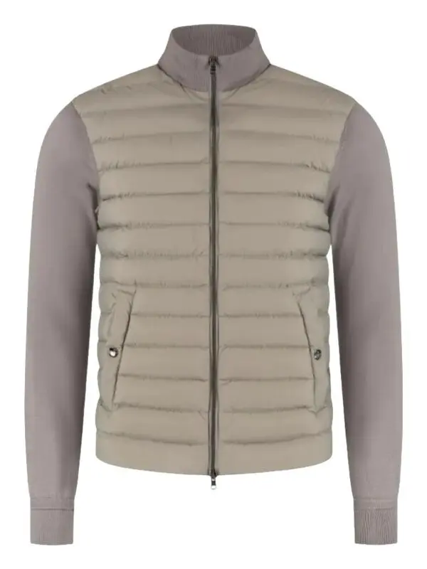 Herno Padded Panelled Jacket - Nude