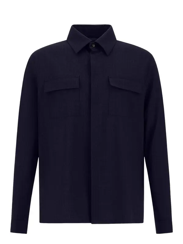 Herno Flap-pocket Shirt - Black