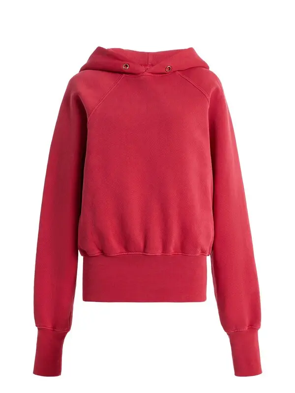 LES TIEN Classic Cotton Hoodie - Red