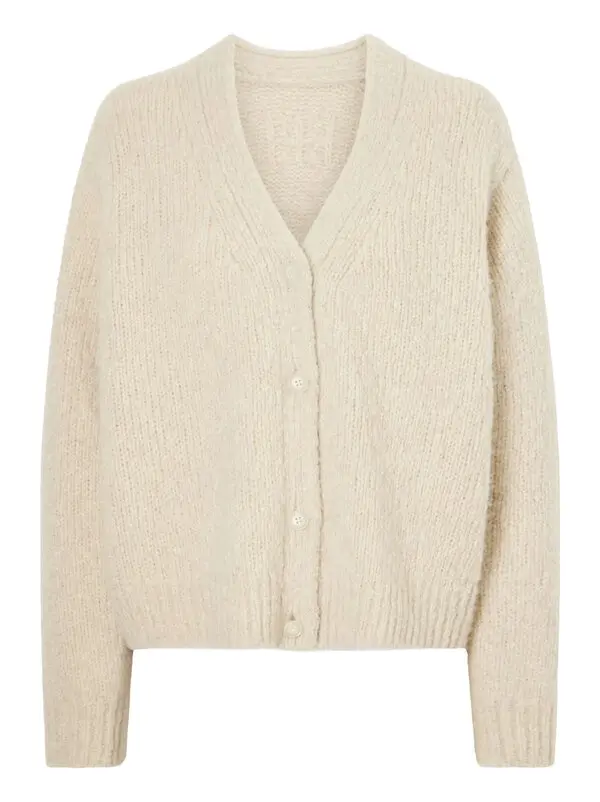 NILI LOTAN Lorana Wool And Cashmere-blend Cardigan - Beige
