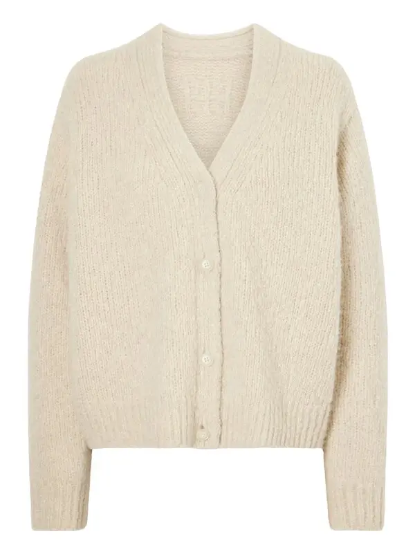 NILI LOTAN Lorana Wool And Cashmere-blend Cardigan - Neutrals