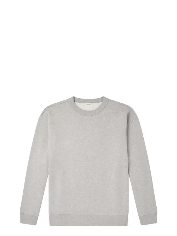 Dries Van Noten Oversized Cotton-jersey Sweatshirt - Gray