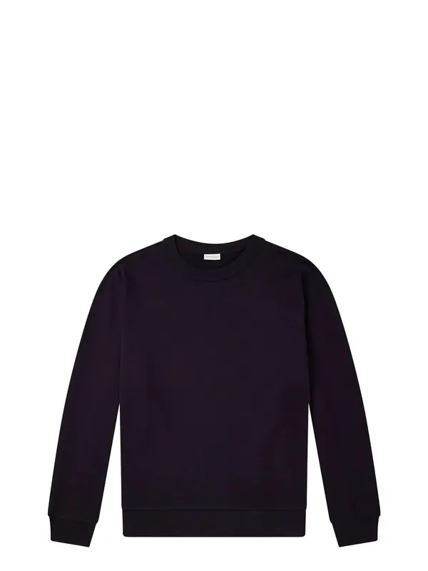 Dries Van Noten Oversized Cotton Sweatshirt - Navy