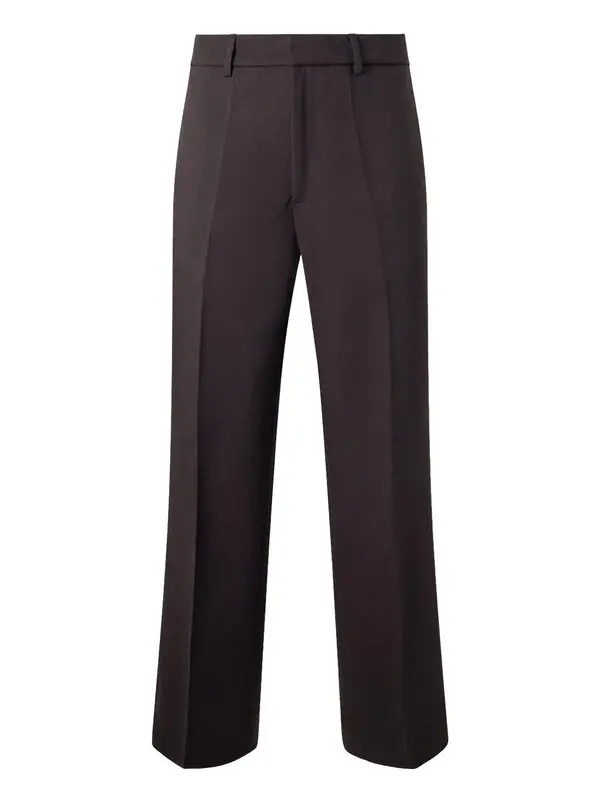 Barena Venezia Straight-leg Wool Gabardine Trousers - Brown