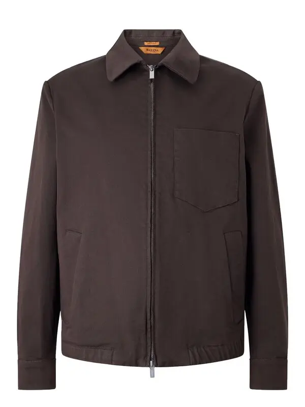 Barena Venezia Cotton-blend Gabardine Blouson Jacket - Brown