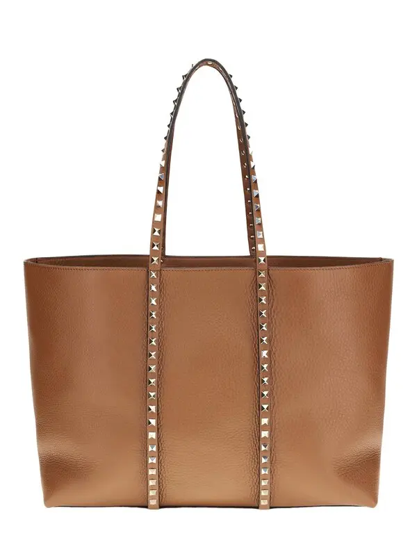 Valentino Garavani Rockstud Tote Bag - Brown
