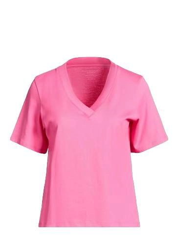 Majestic Filatures Organic Cotton V-neck T-shirt - Fuchsia