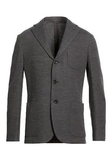 Montedoro Single-breasted Virgin Wool And Acrylic Blazer - Grey