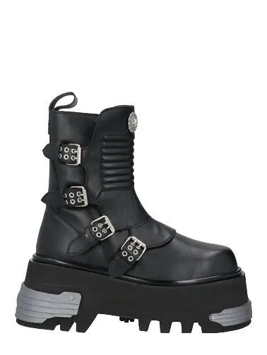 KATE CATE® Leather Embellished Ankle Boots - Black