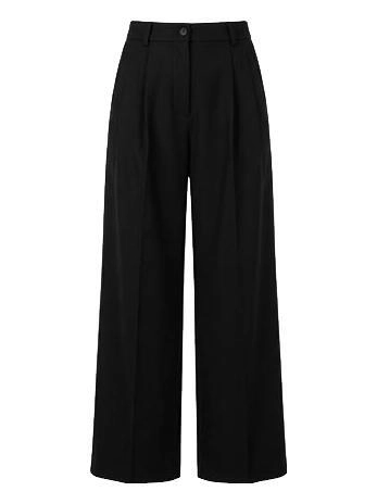 P.a.r.o.s.h Virgin Wool Blend Wide-leg Pants - Black