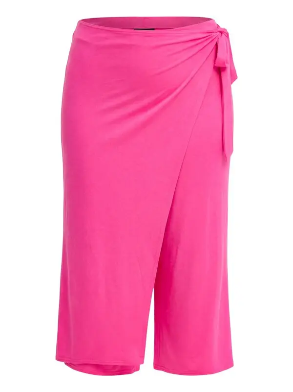 ZOEY Bright Jersey Wrap Trousers - Pink