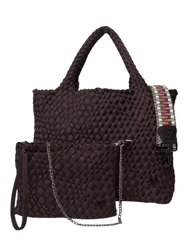 PRENELOVE London Large Woven Tote - Brown