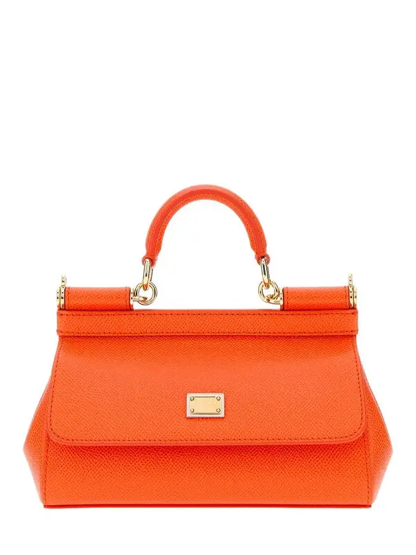 Dolce & Gabbana Small Sicily Handbag - Orange