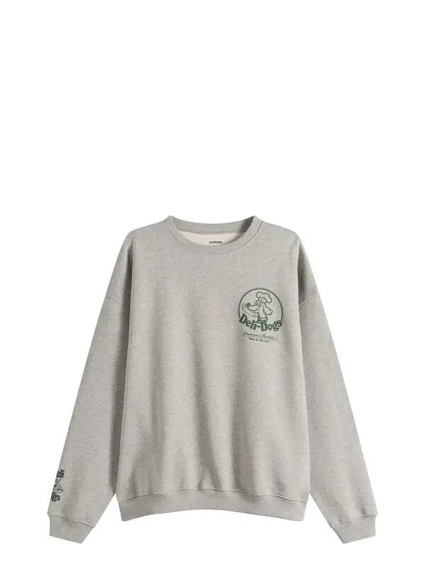 DAMSON MADDER Deli Dog Sweatshirt - Grey