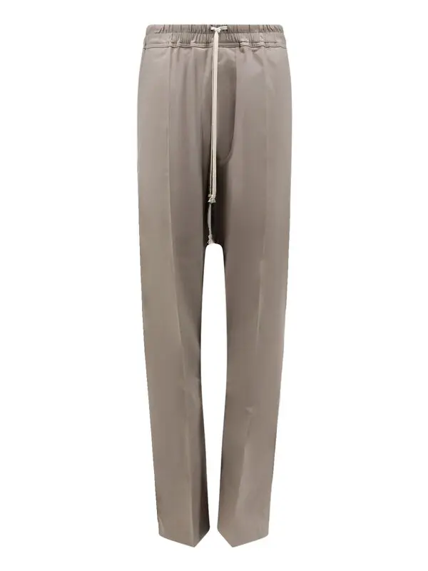 Rick Owens Straight Leg Cotton Trousers - Grey