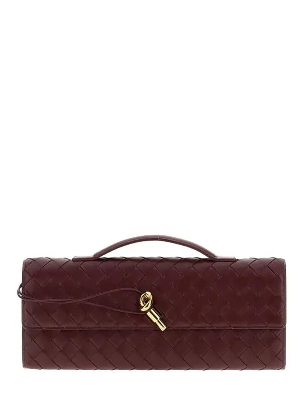 Bottega Veneta Andiamo Clutch - Rosso