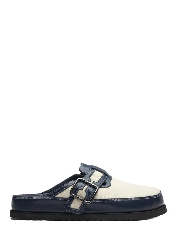 BIRKENSTOCK Boston Bold Canvas Clogs - Blue