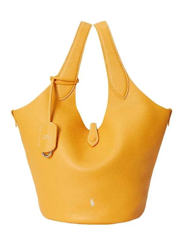 Ralph Lauren Polo Play Leather Tote - Mango