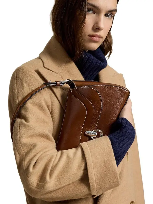 Ralph Lauren Polo Blaze Top Handle Bag - Chestnut