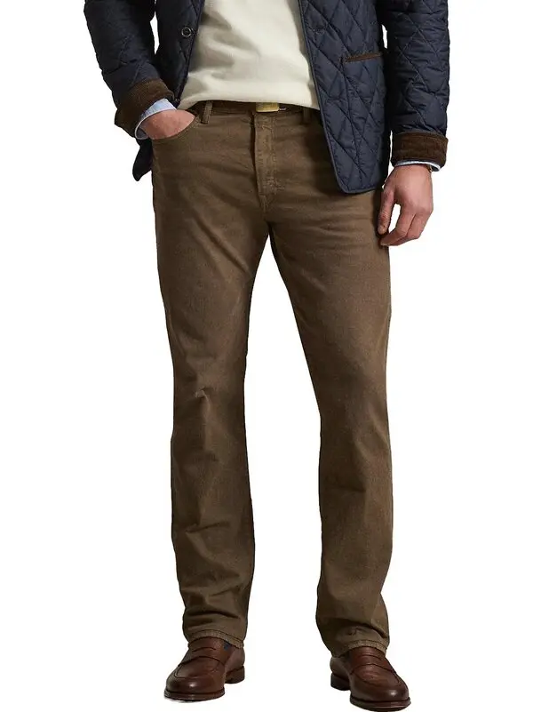 Ralph Lauren Hampton Straight Garment-dyed Jean - Chestnut