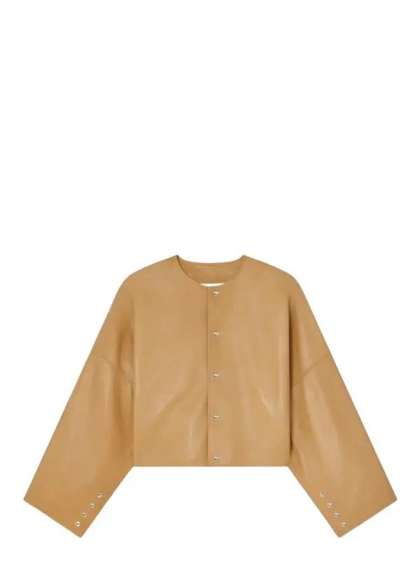 Celine Lambskin Cardigan Jacket - Orme
