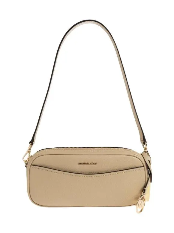 Michael Kors Zippered Shoulder Bag - Nude