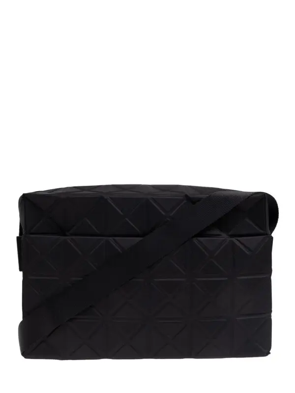 Issey Miyake Geometric Pattern Shoulder Bag - Black