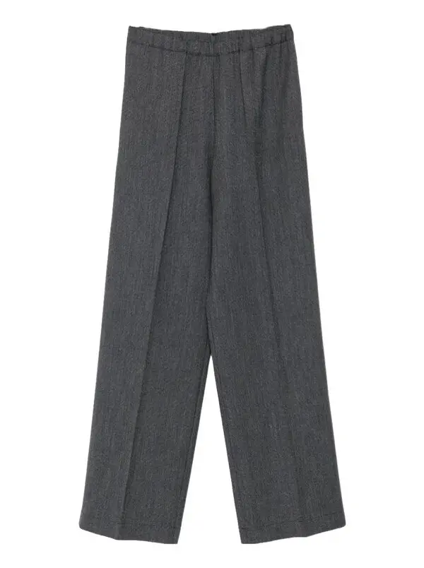 Fabiana Filippi Elastic Waist Wide-leg Trousers - Black