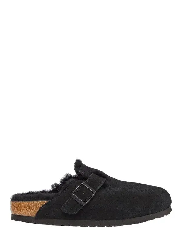 BIRKENSTOCK Boston Leather Clogs - Black