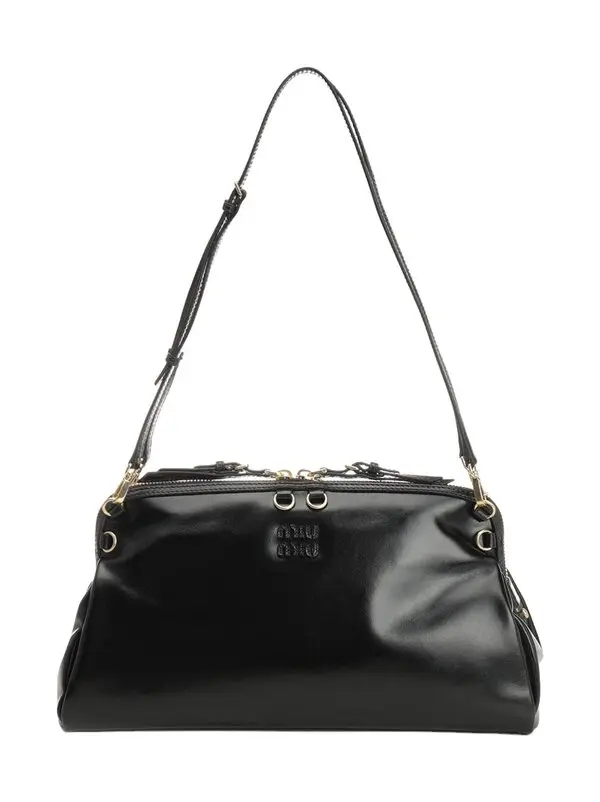 Miu Miu Leather Shoulder Bag - Black
