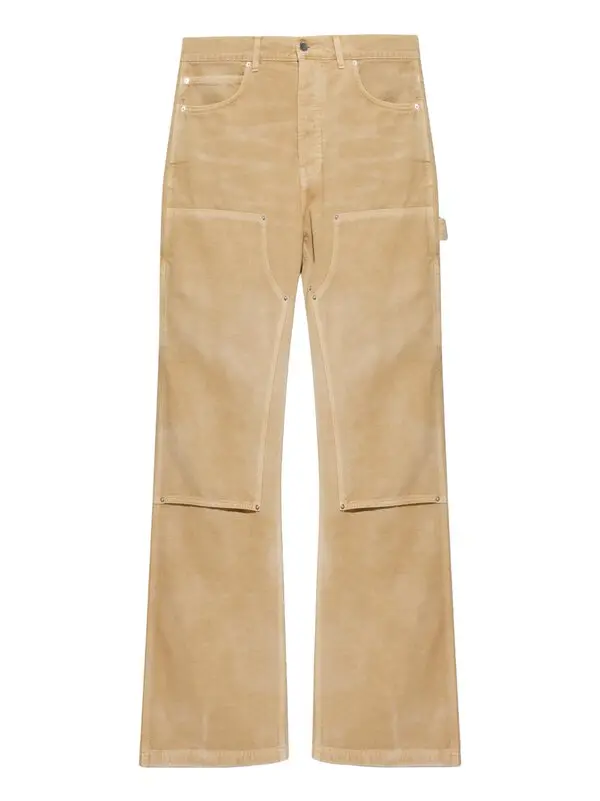 Amiri Straight-leg Denim Jeans - Beige