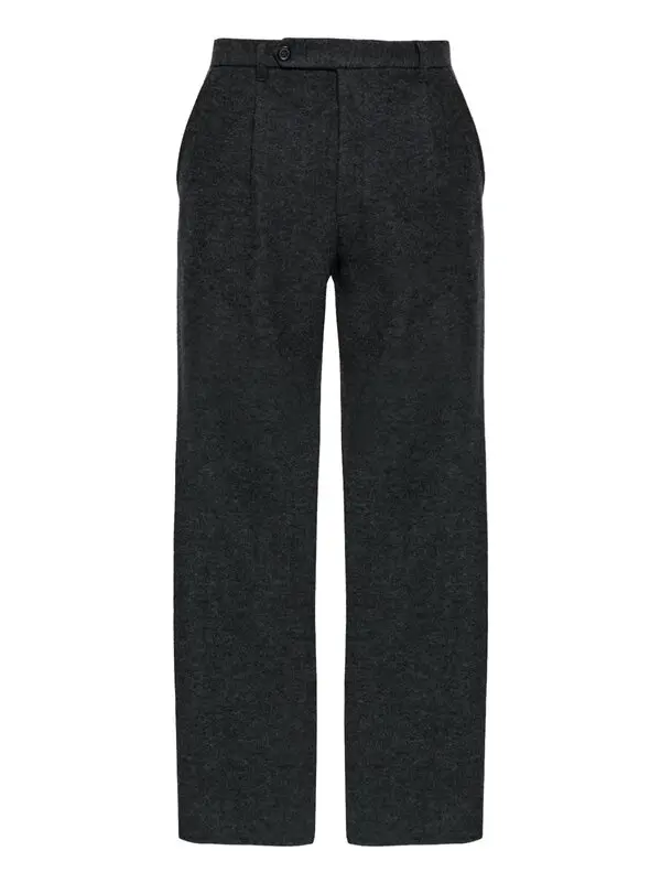 JIL SANDER Wool Trousers With Pleats - Grey
