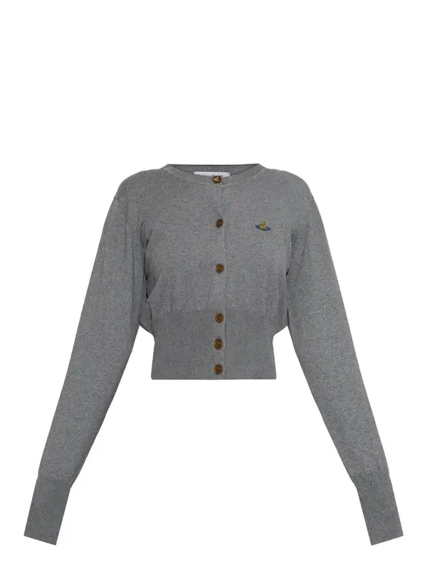 VIVIENNE WESTWOOD Bea' Cropped Cardigan - Grey