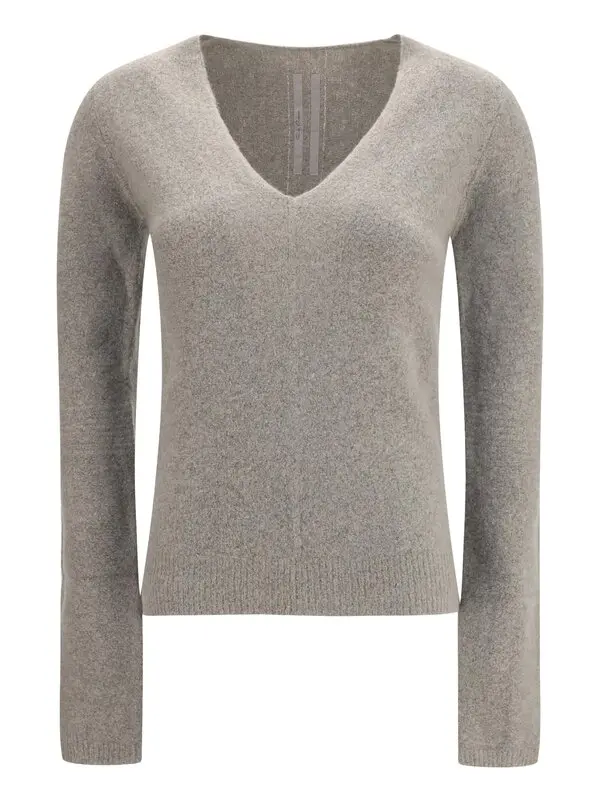 Rick Owens V-neck Cashmere Sweater - Gray