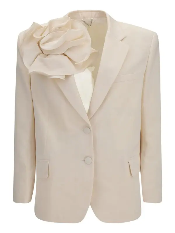 Magda Butrym Floral Appliqué Blazer - Multicolor